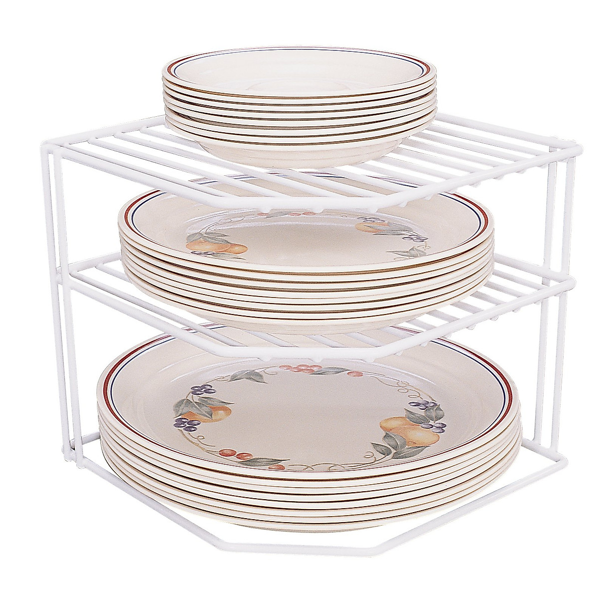 Grayline, White 40316, Corner Helper Shelf, 1-Pack