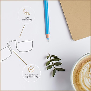 Noble Small Reading Glasses (3 Pack) - Rimless Readers with 3 Wallet Credit Card Holders and 1 Cell Phone Case - Pocket Magnifying Cheaters for Men and Women (+2.00)