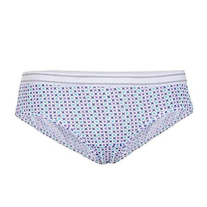 Hanes womens Sporty Cotton Underwear, Available in Multiple Pack Sizes hipster panties, 6 Pack - Assorted 1, 7 US