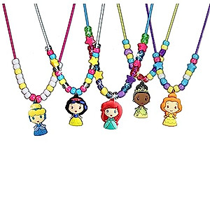 Tara Toys Disney Princess Necklace Activity Set, Create your own jewelry, easy for little hands [Amazon Exclusive] 9.7x8.18x2