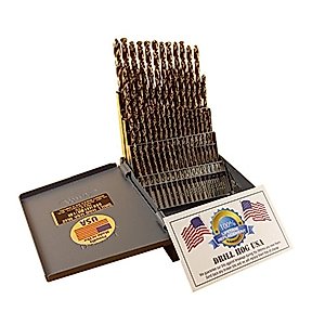 Drill Hog 60 Pc Number Drill Bit Set Wire Gauge Cobalt M42