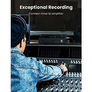 UGREEN XLR Cable, 3FT Microphone Cable Nylon Braided XLR Male to Female Zinc Alloy Wire Compatible with Shure SM Microphone Speaker Mixer Amplifier Audio Device