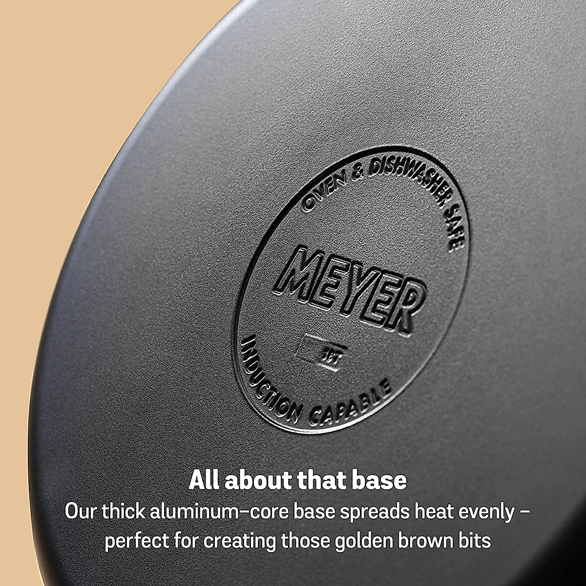 Meyer Accent Series Stainless Steel Stockpot, 8 Quart, Matte Black