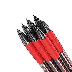 ARTEZA Red Gel Pens, Pack of 24, 0.7mm Medium Point, Quick Drying Ink for Smooth Writing, Perfect for College School Supplies, Office Tasks, and Note Taking