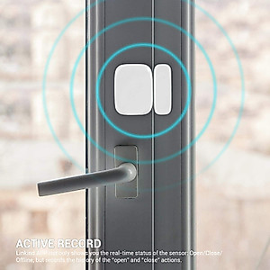 Linkind Door Window Sensor, Zigbee-White, for Use with Linkind Home Security System, Automation with Linkind Smart Zigbee LED Lights, Linkind Hub Required (NOT Included), 2-Pack