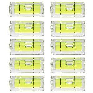 Mini Level for Picture Hanging,Square Bubble Level 10x10x29mm,Photo Frame RV Tripod Level Mark Measuring Tools 10 Pack