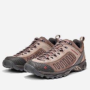 Vasque Men's Juxt Hiking Shoe, Aluminum/Chili Pepper, 11 Medium