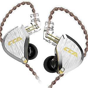 CCA C12 in Ear Monitor Headphones 5BA 1DD Hybrid HiFi IEM Earphones Noise Isolating Stereo Wired Earbuds for Musicians Audiophile Singers DJ