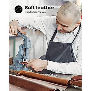 Soqool Laptop Stand for Desk, Compatible with 14inch MacBook Air Leather Stand Sleeve, Portable Laptop Stand Compatible with 13/13.3/14 Inch MacBook Pro/MacBook Air Foldable Laptop Stand Cover Sleeve