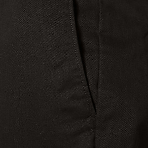 Amazon Essentials Men's Slim-Fit Wrinkle-Resistant Flat-Front Chino Pant, Black, 28W x 30L