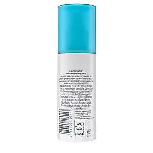 Neutrogena Hydro Boost Hydrating Makeup Setting Spray with Hyaluronic Acid, Longwear Makeup Setting Facial Mist for Smooth, Glowing, Dewy Skin, Non-Comedogenic & Hypoallergenic, 3.4 fl. oz