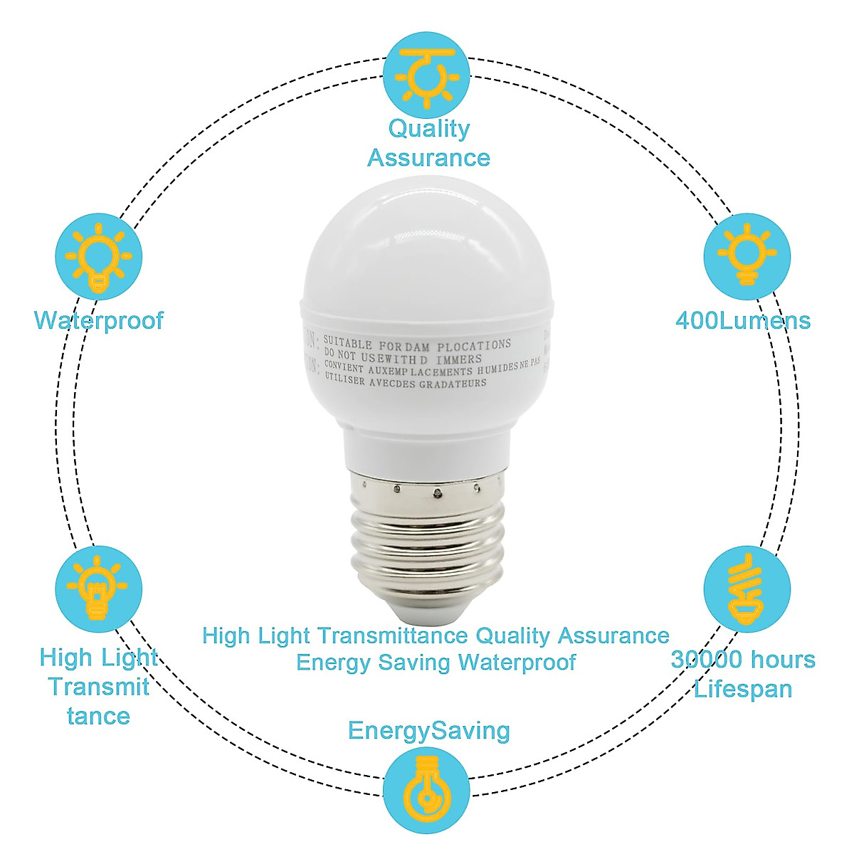 Delixike W11125625 W11216993 W10820003 LED Light Bulb Refrigerator for Whirlpool Maytag Refrigerator/Freezer led lamp 120V 3.6 watt