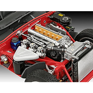 Revell 07668 Jaguar E-Type (Coupé) 1:24 Scale Unbuilt/Unpainted Plastic Model Kit, Red