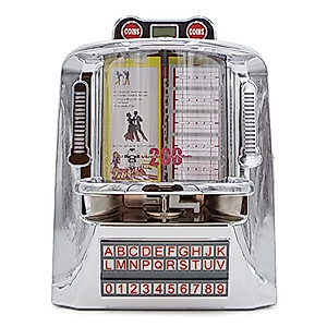 arkrocket 200 Wall-O-Matic Table Jukebox Wallbox Wireless Bluetooth Speaker FM Radio SD USB Retro American Diner Style Tabletop