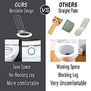 Wsaduop 2 PCS Toilet Lid Lifter, Toilet Seat Lifter Toilet Seat Handle Lifter Toilet Cover Lifter,Avoid Touching Toilet Cover Handle,White.