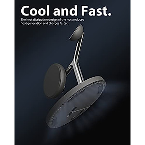 Wireless Charging Station,ZECHIN 3 in 1 Wireless Charger for iPhone 14/13/12/11/Pro/Max/XS/XR/X/8/Plus, Fast Wireless Charging Stand Dock for Apple Watch Series & Airpods(Black)