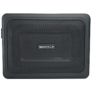 Rockville RW68CA 400w 6x8 Slim Under-Seat Powered Car/Truck Subwoofer+Amp Kit