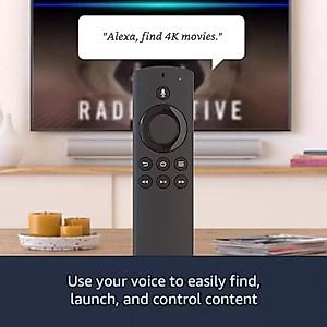 Amtone Replacement PE59CV Voice Remote (2nd Gen) w/TV Controls fit for TV Stick (2nd Gen, 3rd Gen, Lite, 4K), TV Cube (1st Gen, 2nd Gen, and Later), Fire TV (3rd Gen, Pendant Design)