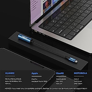 MillSO USB Type C to 1/4 Headphone Adapter TRS 6.35mm Female to USB C Aux Audio Adapter Stereo Jack Adapter for Amplifiers, Mixer, Home Theater, Smartphones, Laptop, 6.35mm Headphones