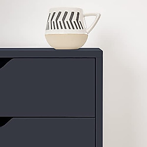 Debbie 7-Drawer Office Storage Cabinet by Naomi Home Black