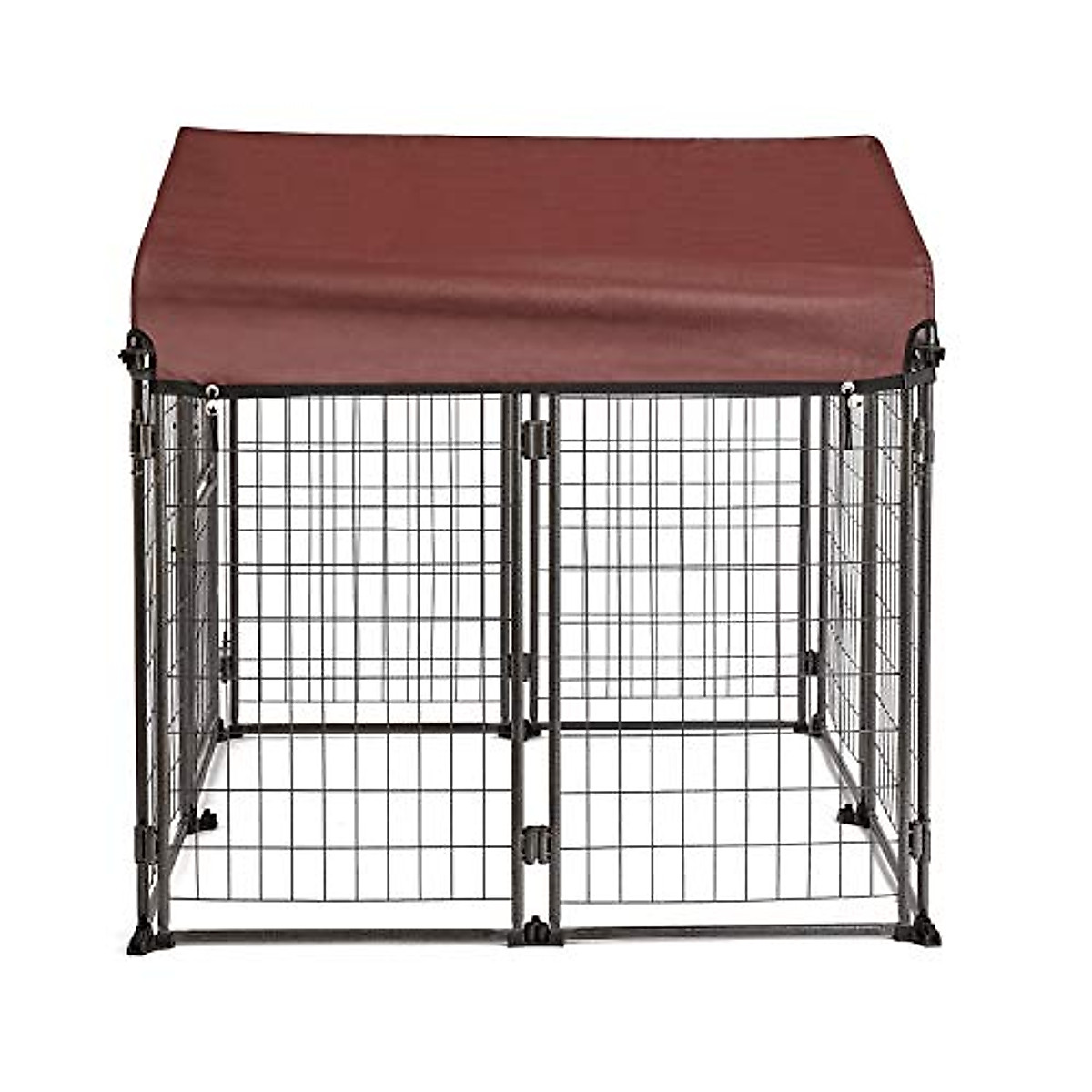 TWO by TWO Haven Expandable Kennel, Black, Medium