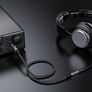 MOSWAG 6.35mm 1/4 inch to 3.5mm 1/8 inch Headphone Jack Adapter 3.28FT/1Meter,1/8 Female to 1/4 Male Extension Cable,3.5 to 6.35 Audio Cable for Mixer Guitar Piano Amplifier Speaker and More