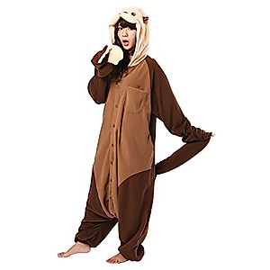 Sea Otter Kigurumi Costume (Adults) Brown