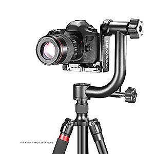 Neewer Professional Heavy Duty Metal 360 Degree Panoramic Gimbal Tripod Head with Standard 1/4'' Quick Release Plate and Bubble Level for DSLR Cameras up to 30lbs/13.6kg
