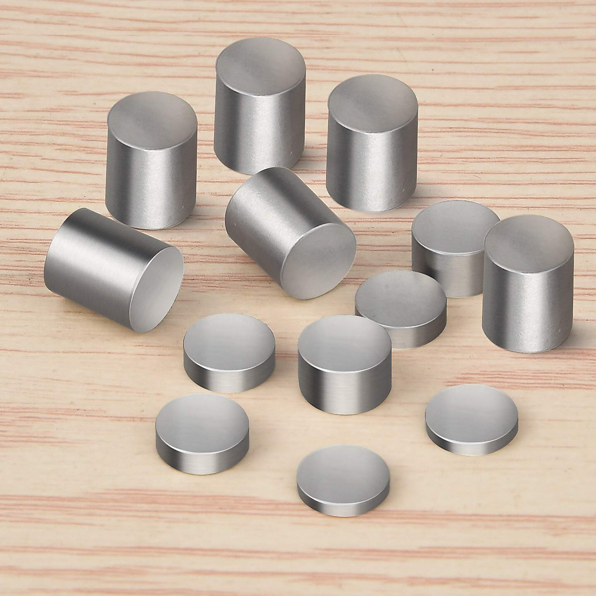 Coopay 4 oz. Tungsten Weights 3/8 Inch Incremental Cylinders Car Incremental Tungsten Weights Compatible with Pinewood Car Derby Weights to Optimize Your Car for Speed, 4 Sizes