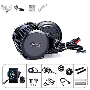 BAFANG BBS HD 1000W Lastest 48V/52V 1000W Ebike Electric Bicycle Motor Mid Drive Electric Bike Conversion Kit with 48V 52V 13Ah - 20Ah Downtube and 48/52V 17.5Ah Rear Rack Battery (Optional)