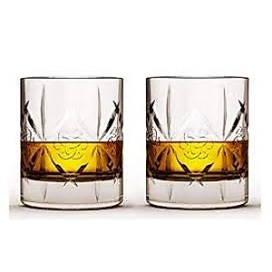 Dewar's Double Old Fashioned Heavy Base Rocks Glass - Set of 2