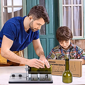 Glass Bottle Cutter, Upgrade Bottle Cutter & Glass Cutter Kit for Bottles, Wine Glass Bottle Cutter Tool to Cut Bottles Wine Beer Liquor Whiskey Champagne