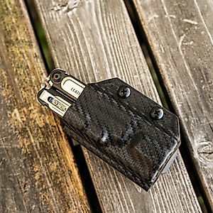 Clip & Carry Kydex Multitool LEATHERMAN Arc - Made in USA - Sheath Holder Cover Belt Pocket Holster - Multi-Tool not Included (Carbon Fiber Black)