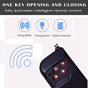 Heavy Duty Carport, Fully Automatic Large Huge Portable Garage, Stainless Steel Material Folding Telescopic Car Tent, Outdoor Car Canopy for Auto,5.9 * 2.5 * 2.45M/19 * 8.2 * 8ft