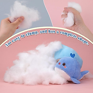 ZXIIXZ 50g/1.8oz Polyfill Stuffing, Polyester Fiberfill Fluff Stuffing Premium Polyfill Stuffing for Small Crochet Stuffing for Small Stuffed Animals Craft DIY Stuffing (50, Grams)