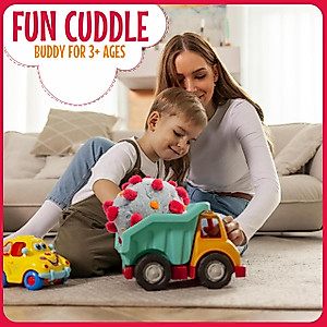 COVID-19 Educational Super Soft Microbe Plush - 10'' Inch Size - Novelty Plushy Toy - SARS-CoV-2 Molecule Stuffed Animal, Gray