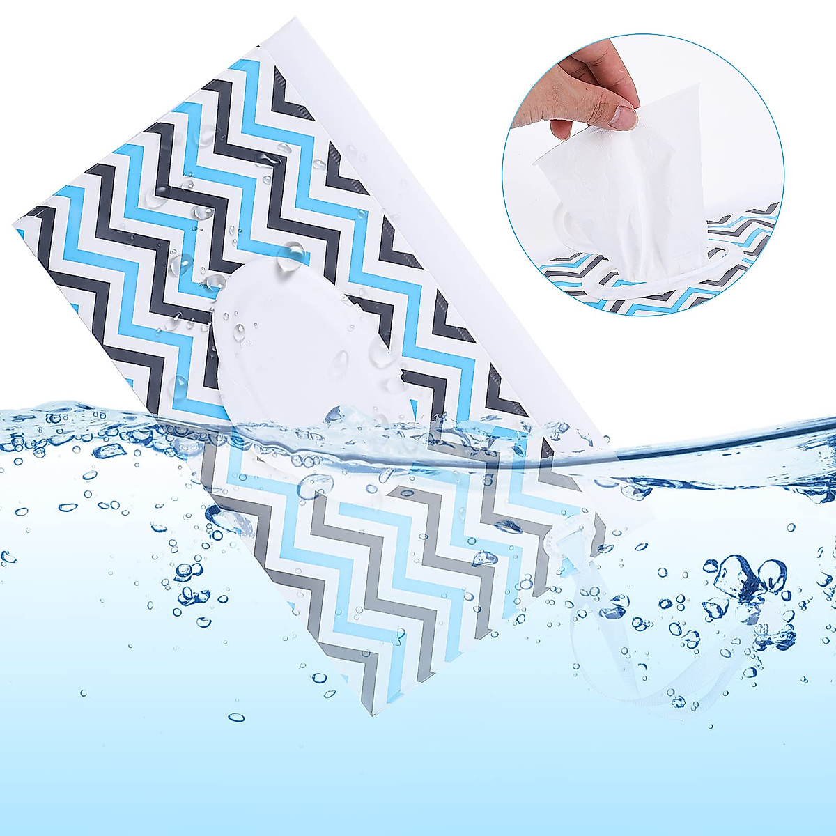 2 Pack Wet Wipe Pouch, Wet Wipes Pouches Dispensers Travel Wet Wipes Bags Cases Reusable Kids Wipe Case Extra Large 9.5" X 5.3" Portable Wipe Carrying Pouches Case for Kids and Adult