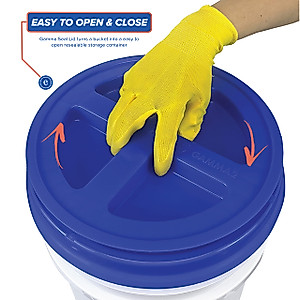 ePackageSupply, 5 Gallon White Bucket with White Gamma Seal Screw on Airtight Lid (1 Count), Food Grade Storage, Premium HPDE Plastic, BPA Free, Durable 90 Mil All Purpose Pail, Made in USA