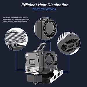 ENOMAKER Creality Sprite Extruder Pro Kit Upgrade Direct Drive All Metal Hotend 300℃ High Temperature Convenient Retrofit for Creality Ender 3/Pro/V2/MAX/NEO(4.2.7) 3D Printer Head Replacement