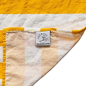 TWIG & BALE Waco Texas Baby Blanket Organic Cotton Muslin Swaddle Blanket - 47" x 43" - Fans of Baylor Baby Gift for Boys Girls Newborn Receiving