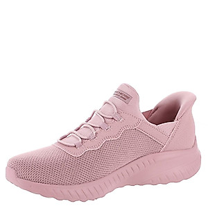 Skechers Women's Hands Free Slip-ins Bobs Squad Chaos-Daily Inspiration Sneaker, Rose, 8.5
