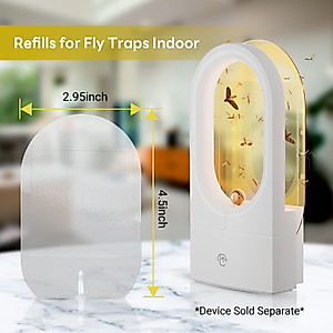 ULTRABOT Indoor Plug-in Fly Trap Refill Pack of Glue Cards for MK13A Indoor Flying Insect Trap, Replacement Sticky Pads for Insect Catcher (12 Refills - No Device)