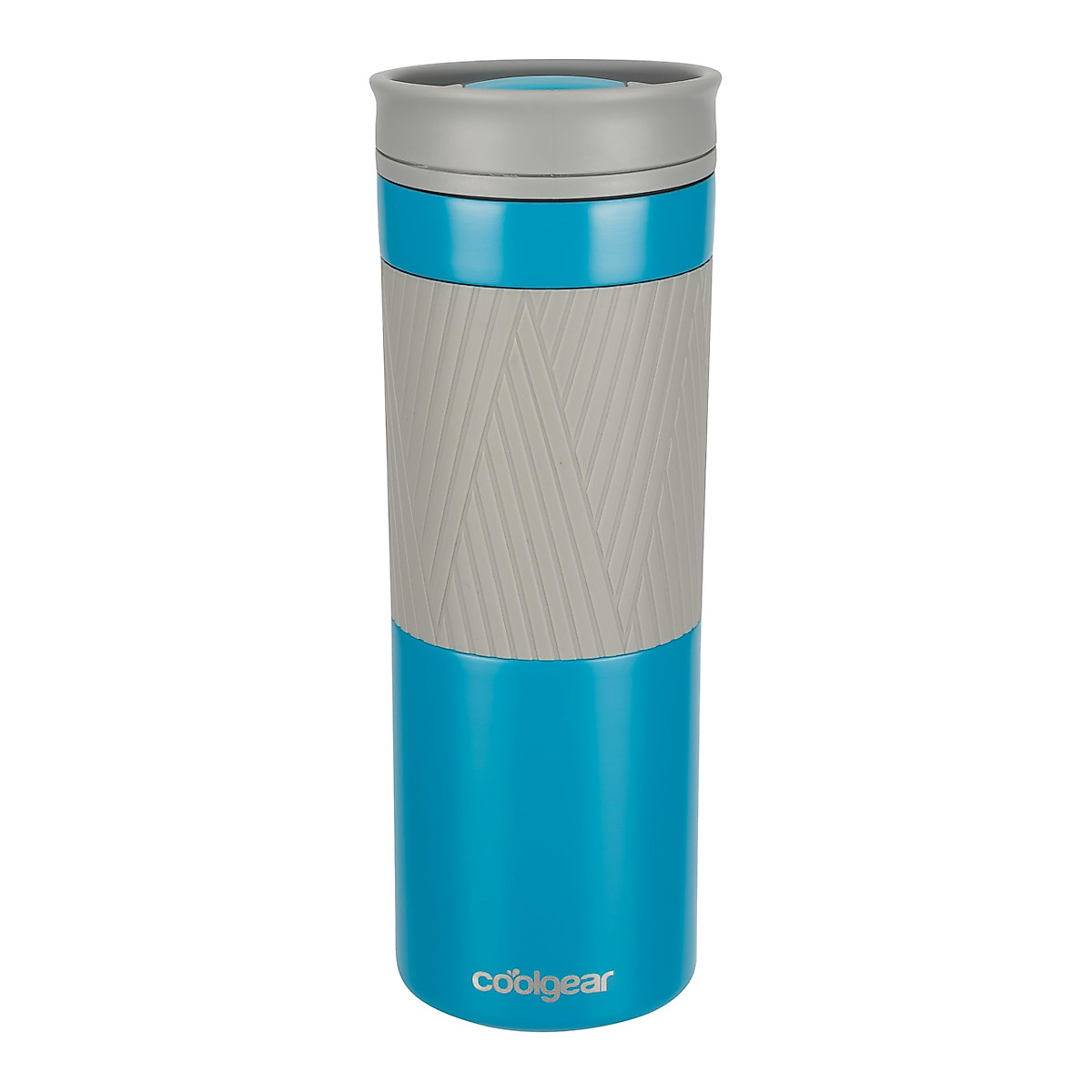 COOL GEAR 2 Pack 20oz Amelia Coffee Travel Mug with Spill Resistant Slider Lid - Blue/Black