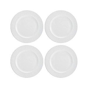 Mikasa Trellis 16 Piece Dinnerware Set, Service for 4, White