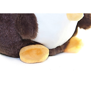 Grumpy Penguin - Adorable Super Soft Plush Stuffed Animal Toy (Glitter Eyes) - Large 8 Inch - Unique Gift for Kids and Adults