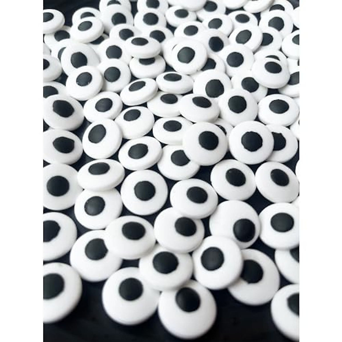 Weraru Big Candy Eyeballs Eye Ball Sweets Cake Cupcake Toppers Cookie Dessert Sprinkles Decorations for Birthday Party Supplies 4.2Ounce