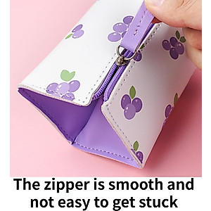 ISOLAY Large Capacity Pencil Case Durable Lightweight Pencil Box Portable Makeup Bag with Handle Gift for Women (Style F)