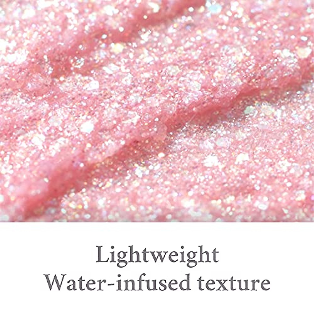 FLYNN Lightcatcher Liquid Glitter Eyeshadow | Long Lasting, Quick Drying, Lightweight Water Texture, No Fall-out | K beauty High-Impact Eye Looks (03 Peach Light) 0.12oz