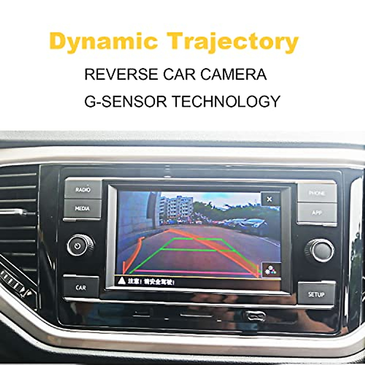 Canying Car Handle Backup Camera Reverse Camera Dynamic Car Rear View Camera for Ford Focus 2012 2013 2014 for Focus 2 Focus 3 with Moving Guide Parking line