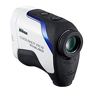 Nikon COOLSHOT PROII STABILIZED Golf Rangefinder, Waterproof, 6X Magnification, Slope, HYPER READ, DUAL LOCKED ON ECHO, OLED Display, 5 Year Warranty, White/Blue/Black